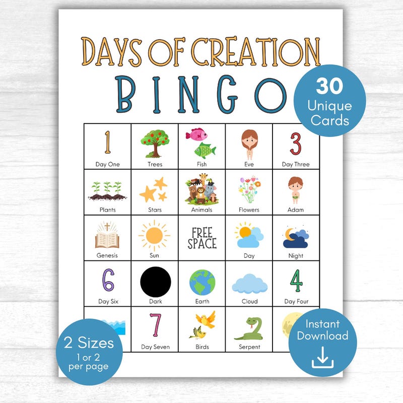 Days of Creation Lds - Etsy