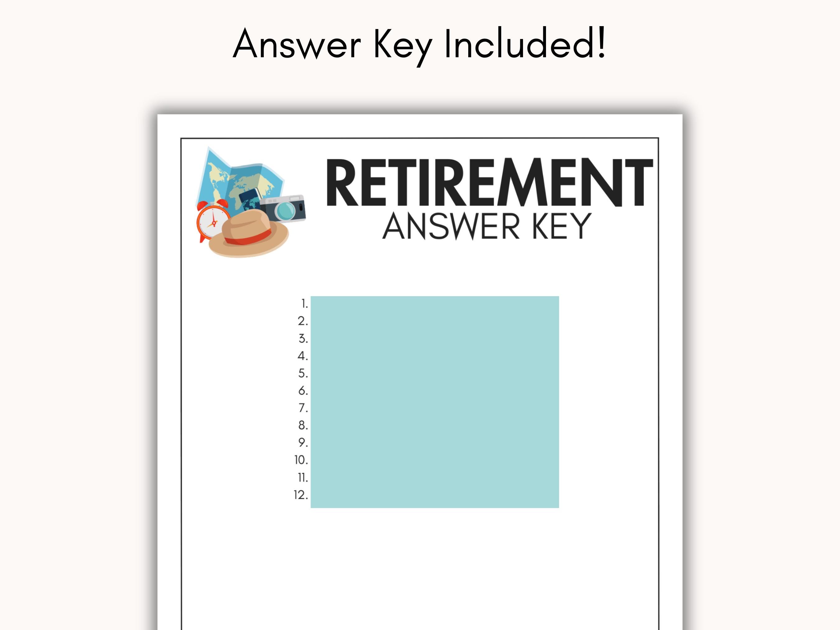 Retirement Trivia Game, Retirement Quiz, Fun Farewell Idea, Office ...
