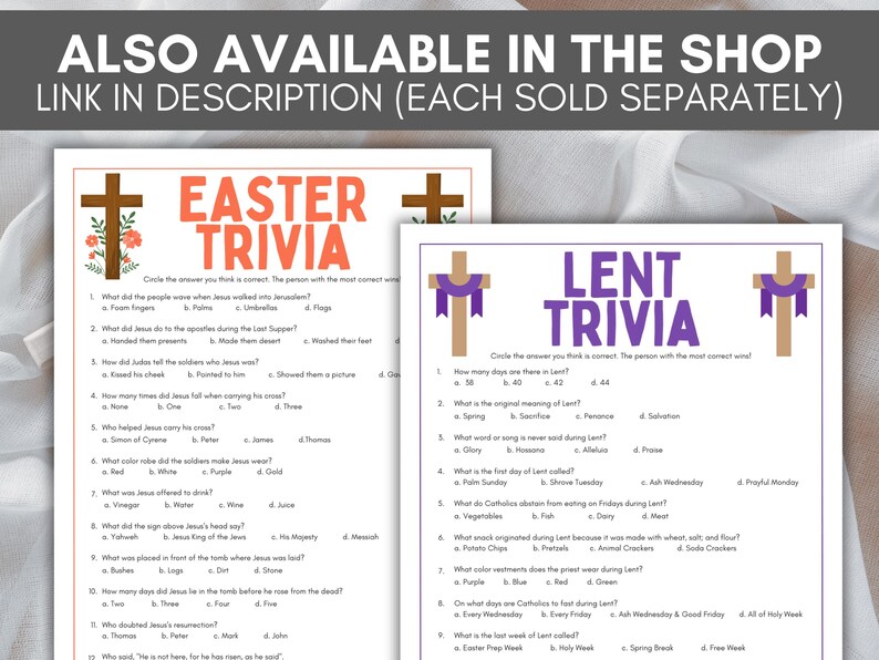 Holy Week Trivia, Resurrection Trivia Questions, Easter Story Trivia ...