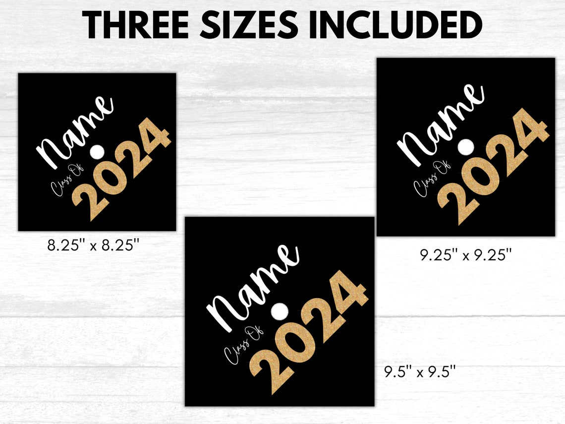 Personalized Graduation Cap Topper Canva Template, Editable Graduation ...