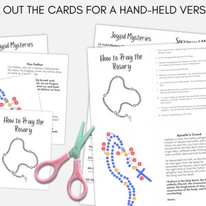 How to Pray the Rosary, Catholic Kids Printable Prayer, Printable PDF ...