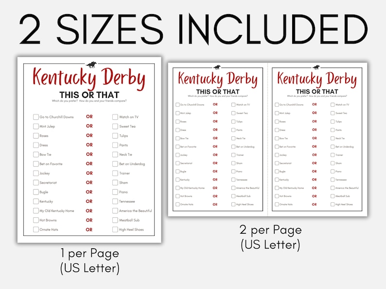 Derby Game Bundle, Derby Party Games, Horse Race Office Games, Horse ...