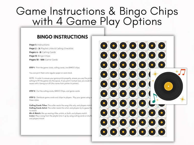 Golden Oldies Bingo, Golden Oldies Music Bingo, 50s Retro Bingo, 60s ...