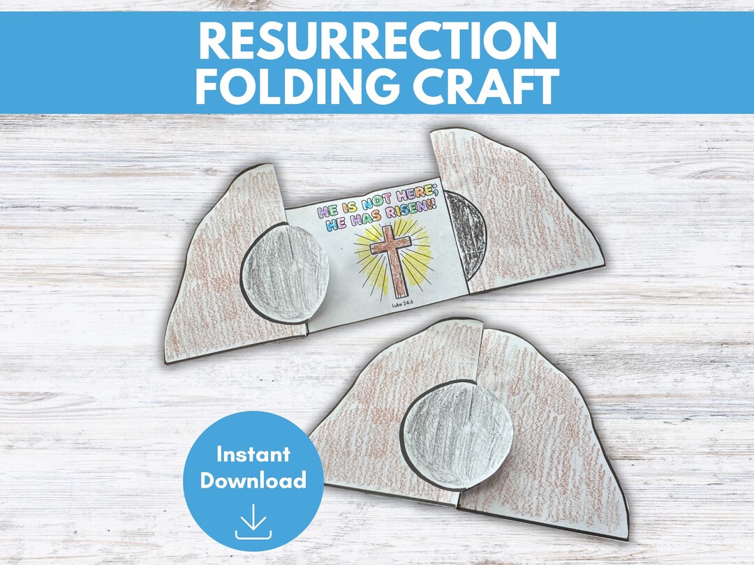 Empty Tomb Craft for Kids, Resurrection of Jesus Activity, Easter ...