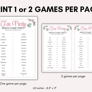 Christian Tea Party Games, Bible Tea Party Games, Women's Ministry Tea ...