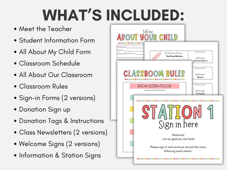 Meet the Teacher Template, Meet the Teacher Editable, Student ...