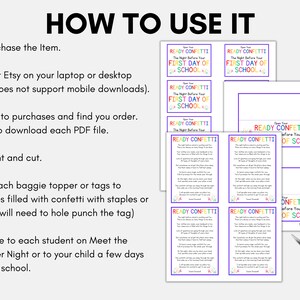 Ready Confetti Poem, Ready Confetti for Teachers, Back to School, First ...