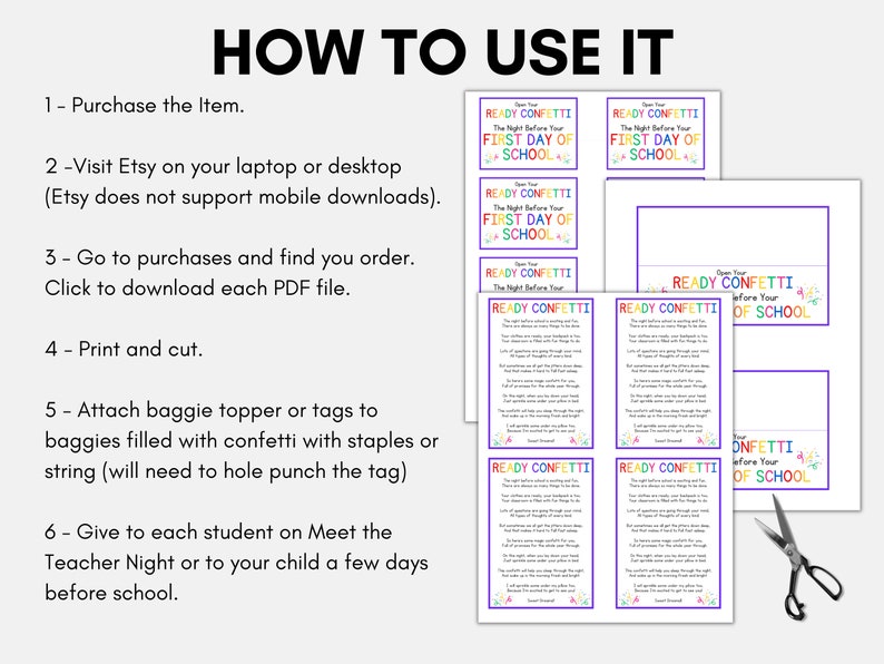 Ready Confetti Poem, Ready Confetti for Teachers, Back to School, First ...