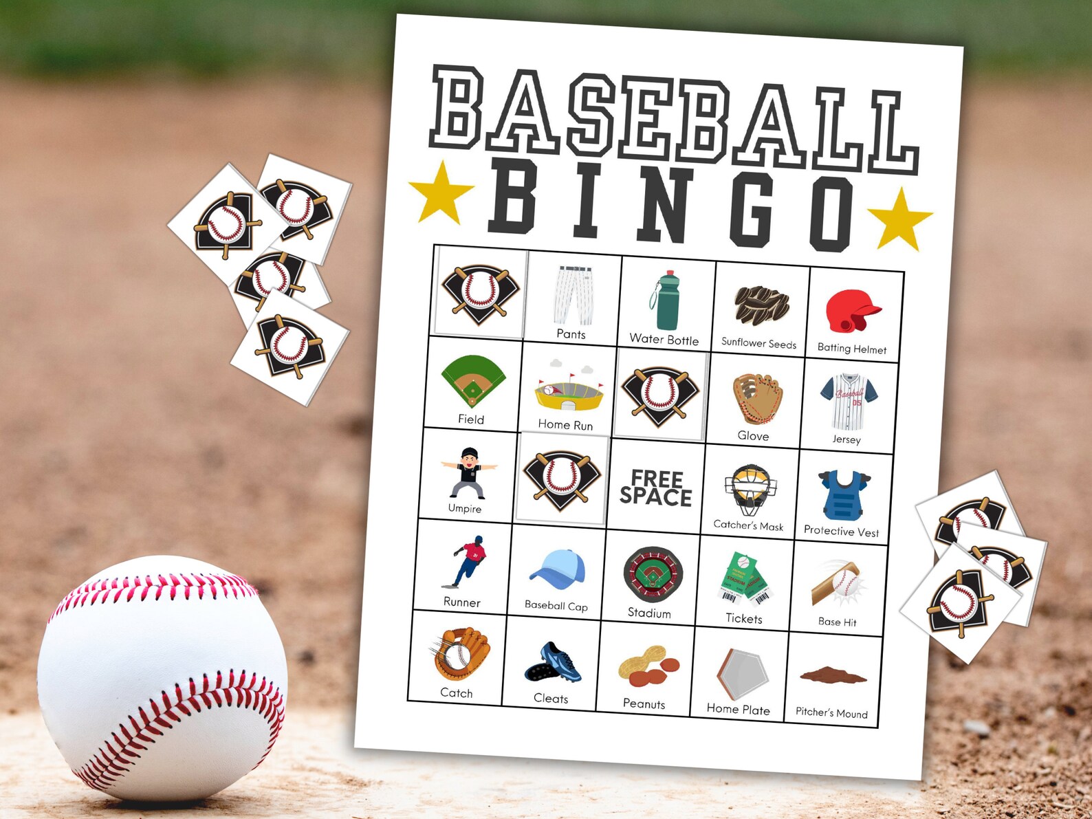 Baseball Bingo, Printable Baseball Bingo Cards, Baseball Activity ...