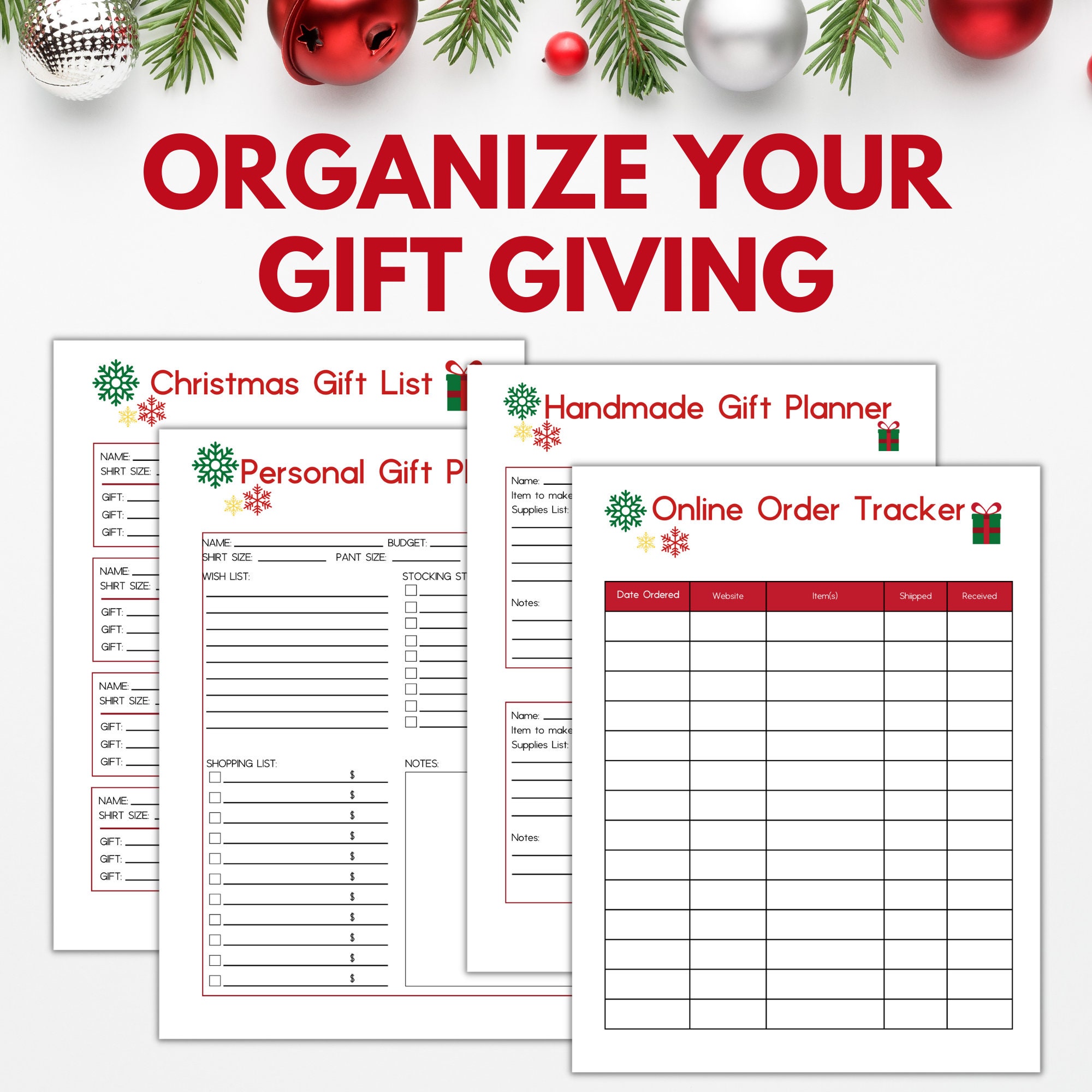 Printable Christmas Planner Template, Simple Printable Christmas ...