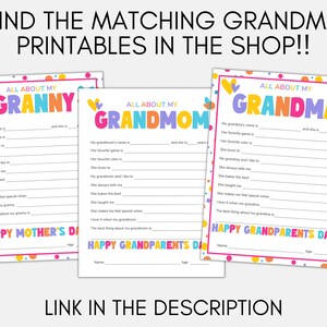 All About Mi Abuelo Printable, Grandpa Father's Day Gift, All About ...