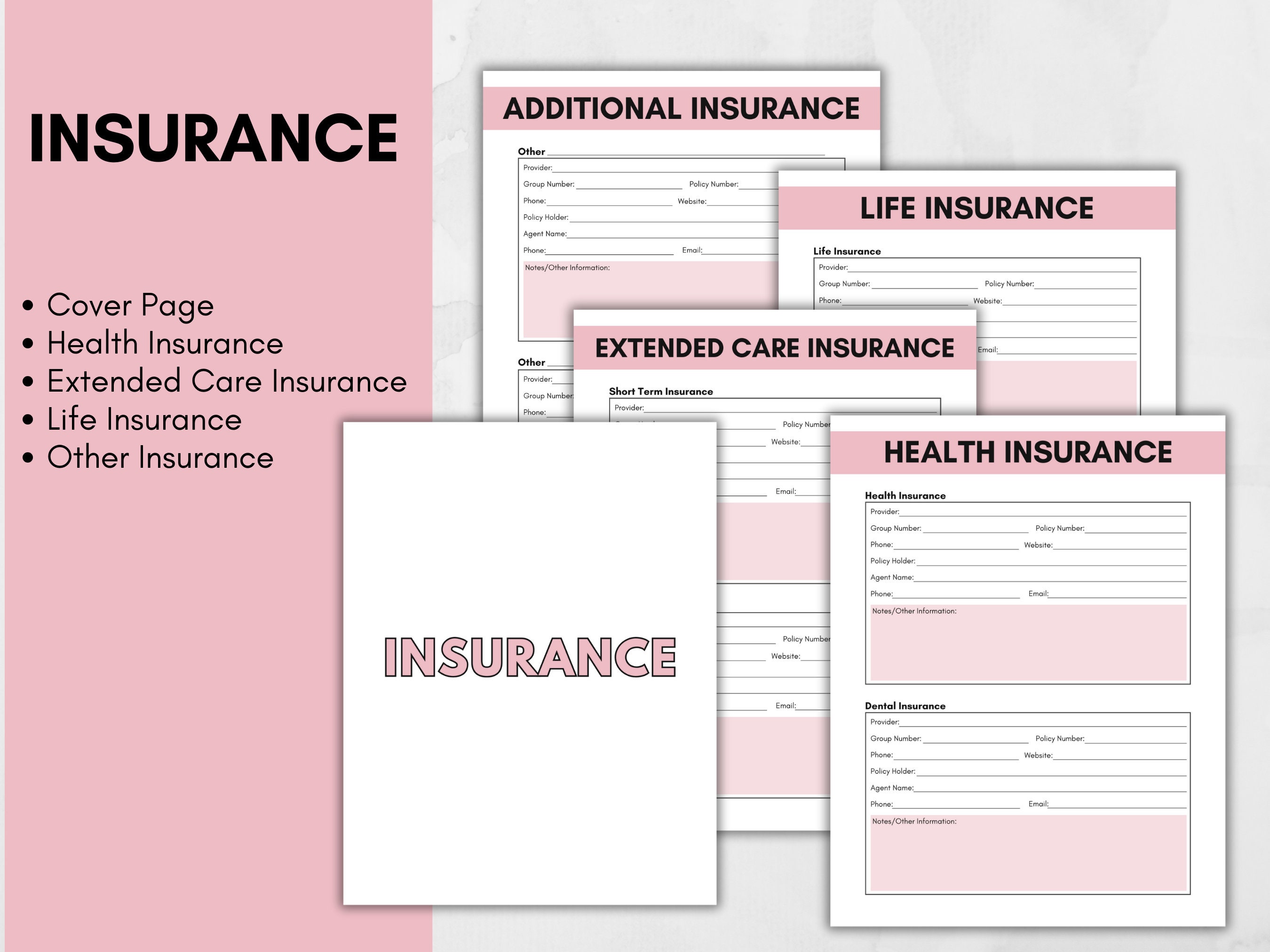 Medical Binder Printable, Medical Planner, Healthcare Planner, Chronic ...