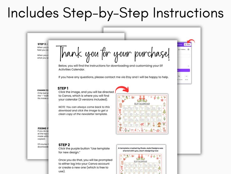 Elf Calendar, Elf Activity Ideas, Elf Planner, Editable Elf Ideas ...