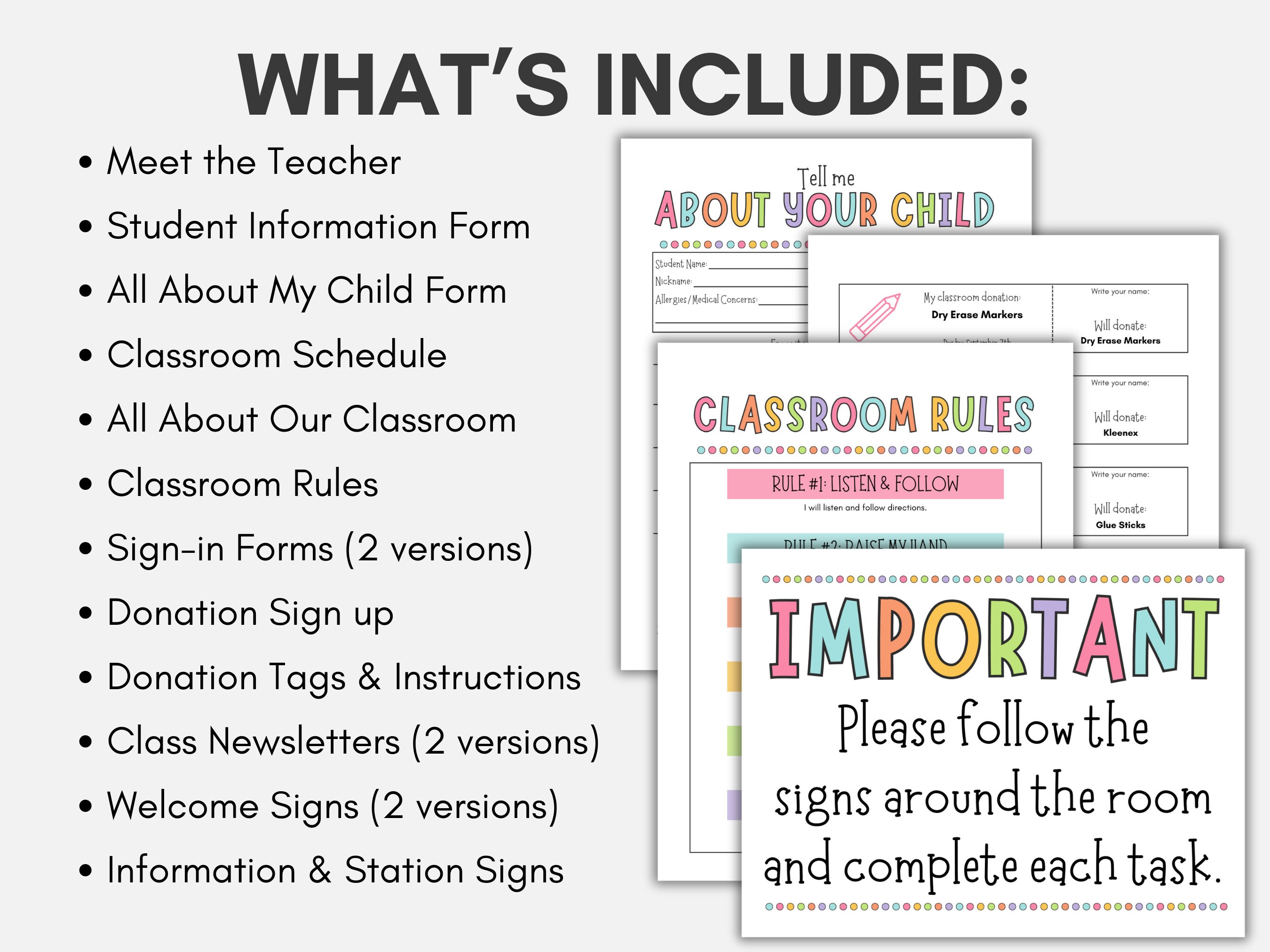 Meet the Teacher Template, Meet the Teacher Editable, Student ...