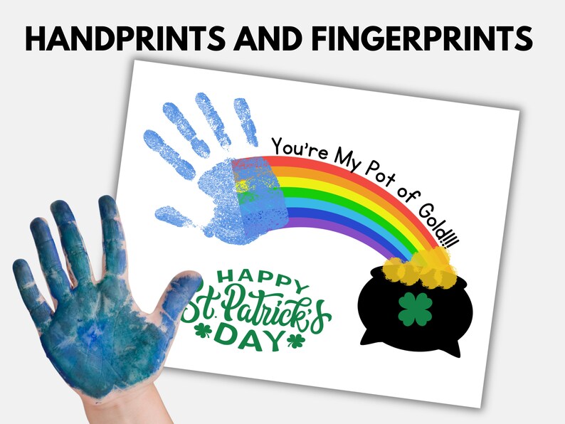 St. Patrick's Day Handprint Art Craft, St. Patrick's Day Handprint ...