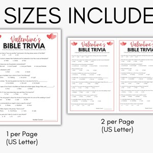 Valentine's Bible Trivia Game, Christian Valentine's Trivia Game ...