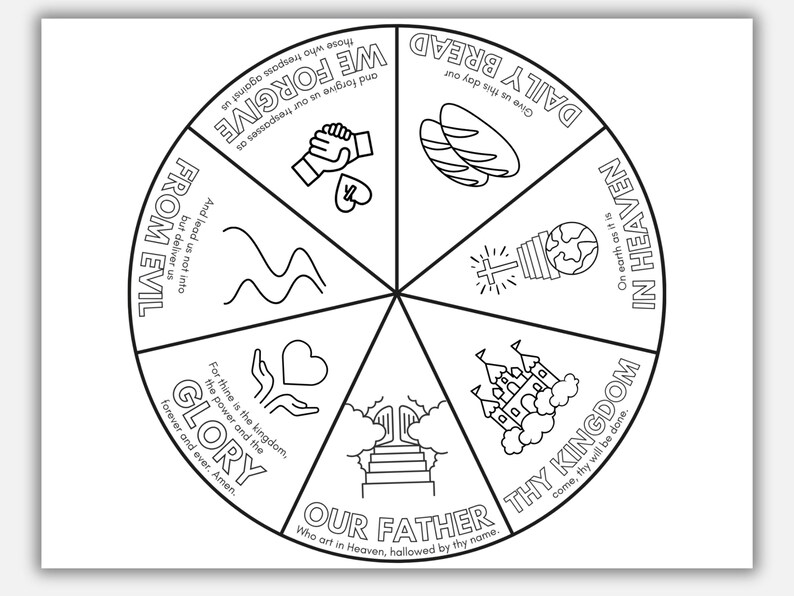 Days of Creation Coloring Wheel, Spinner Wheel, Sunday School Activity ...
