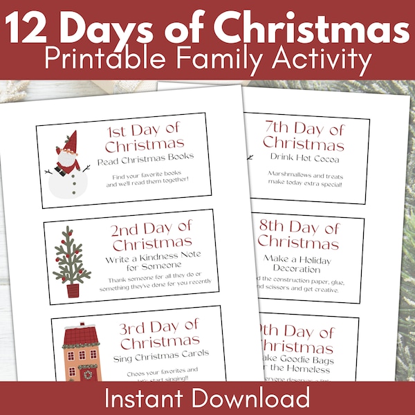 12 Days of Christmas - Etsy