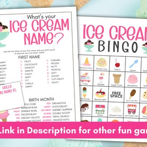 Ice Cream Trivia Game, Printable Ice Cream Party Game, Summer Activity ...
