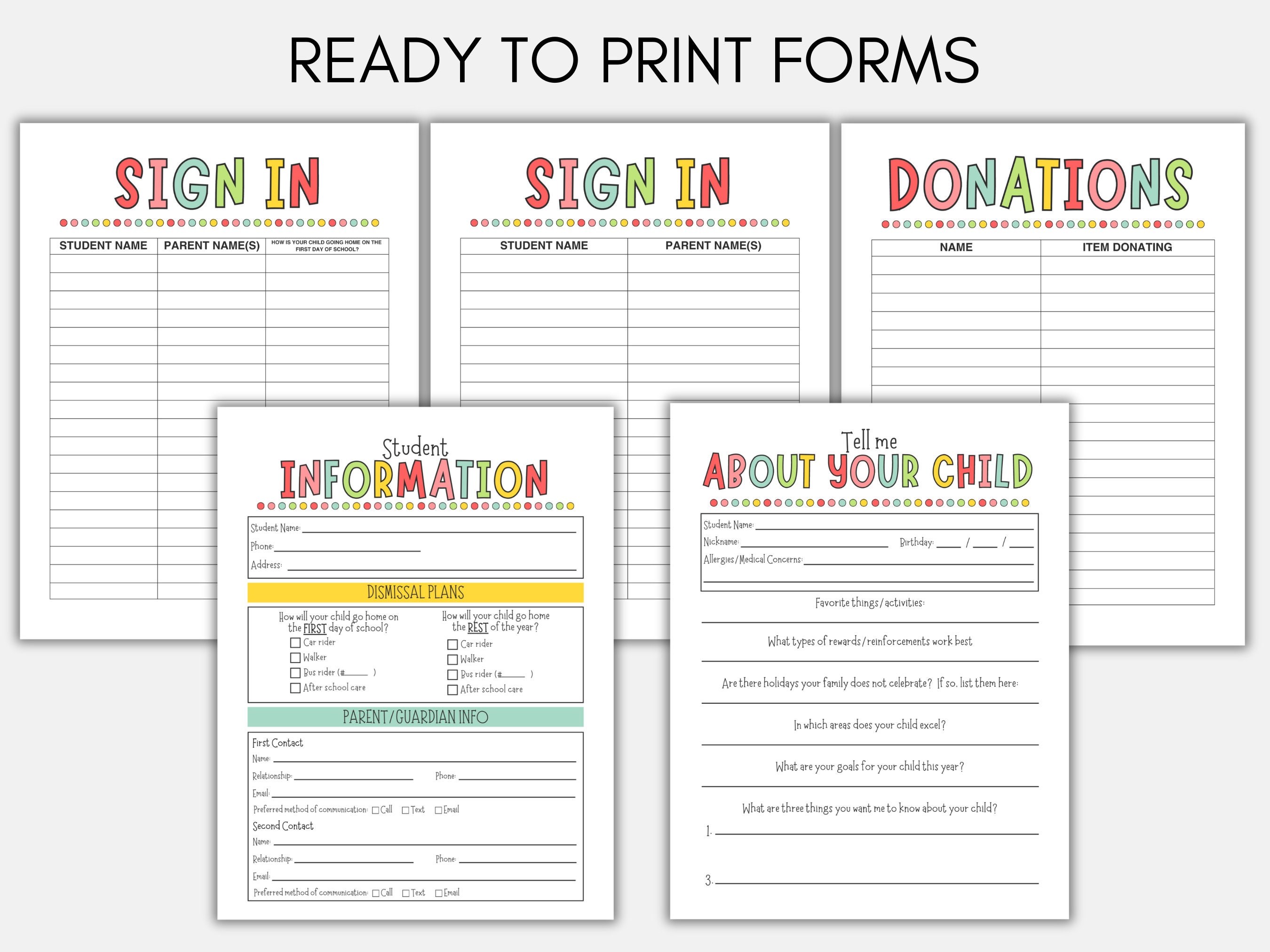 Meet the Teacher Template, Meet the Teacher Editable, Student ...