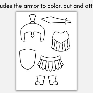 Armor of God Printable, Bible Lesson, Ephesians, Sword of the Spirit ...