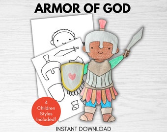 Armor of God Printable Activity, Bible Lesson, Ephesians, Sword of the ...