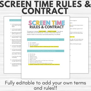 Screen Time Checklist, How to Earn Screen Time, Screenbucks, Kid Chore ...