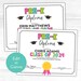 Pre-k Diploma Template, Pre-k Graduation, Printable Prek Graduation ...