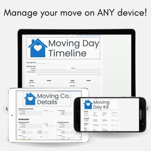 Moving Planner, Moving Spreadsheet, Moving Budget, Google Sheet ...