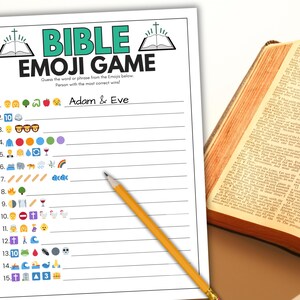 Bible Emoji Game, Bible Games for Kids, Teen Youth Group Games, Youth ...