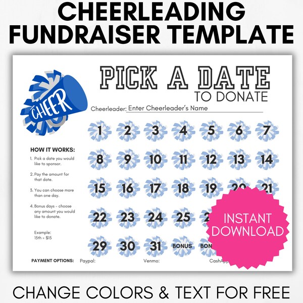 Cheer Fundraiser - Etsy