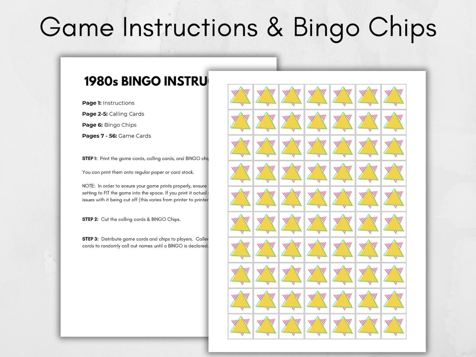 80s Bingo, 1980s Bingo, 80s Bingo Cards, Printable Bingo Cards, Retro ...
