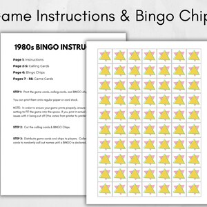 80s Bingo, 1980s Bingo, 80s Bingo Cards, Printable Bingo Cards, Retro ...
