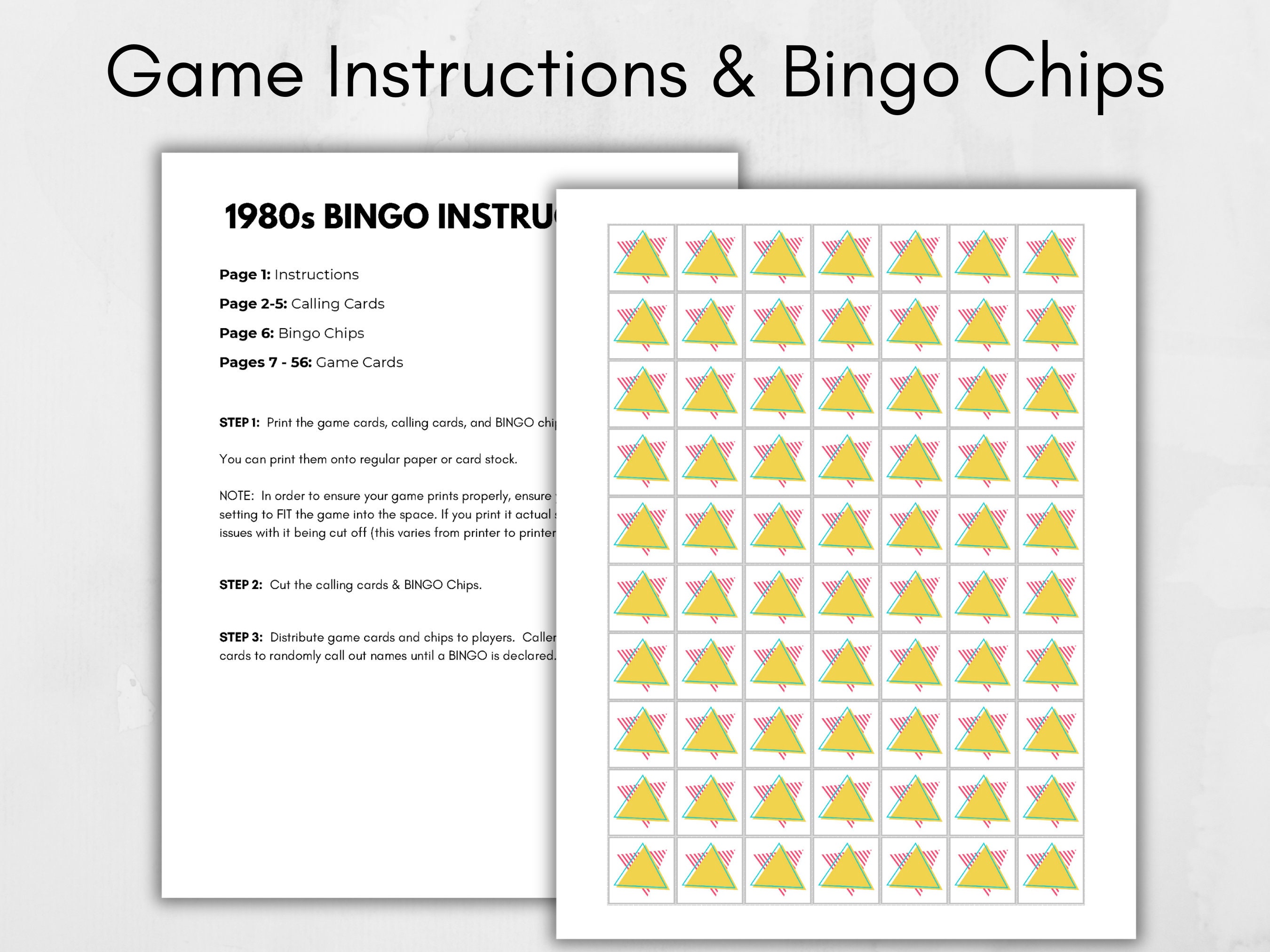 80s Bingo, 1980s Bingo, 80s Bingo Cards, Printable Bingo Cards, Retro ...