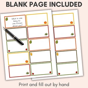 Thanksgiving Conversation Cards, Thanksgiving Conversation Starters ...