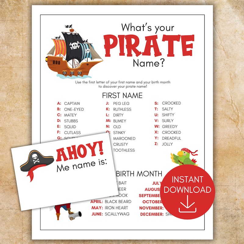 Pirate Banner - Etsy