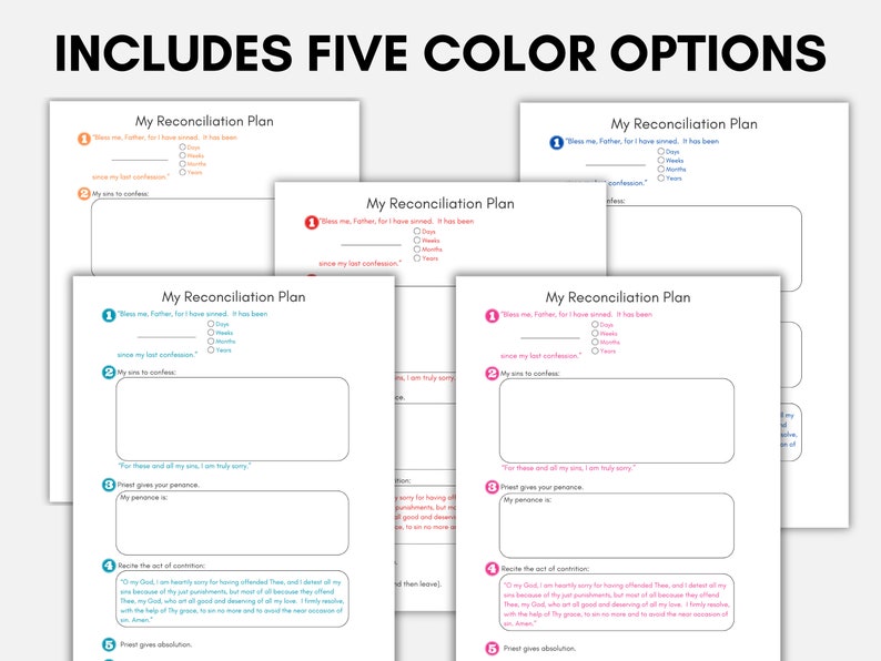 Confession Catholic Kids Sheet, Reconciliation Worksheet, First ...