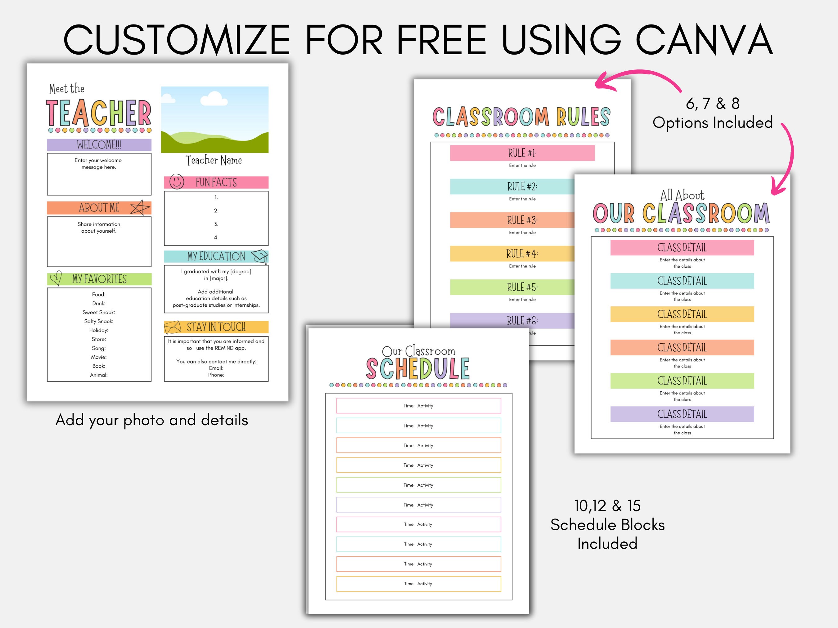 Meet the Teacher Template, Meet the Teacher Editable, Student ...