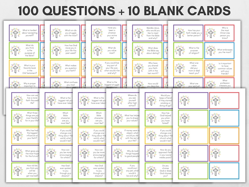 Christian Conversation Starters, Editable Conversation Starters for ...
