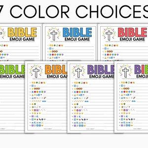Bible Emoji Game, Bible Games for Kids, Teen Youth Group Games, Youth ...