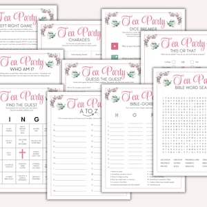 Christian Tea Party Games, Bible Tea Party Games, Women's Ministry Tea ...