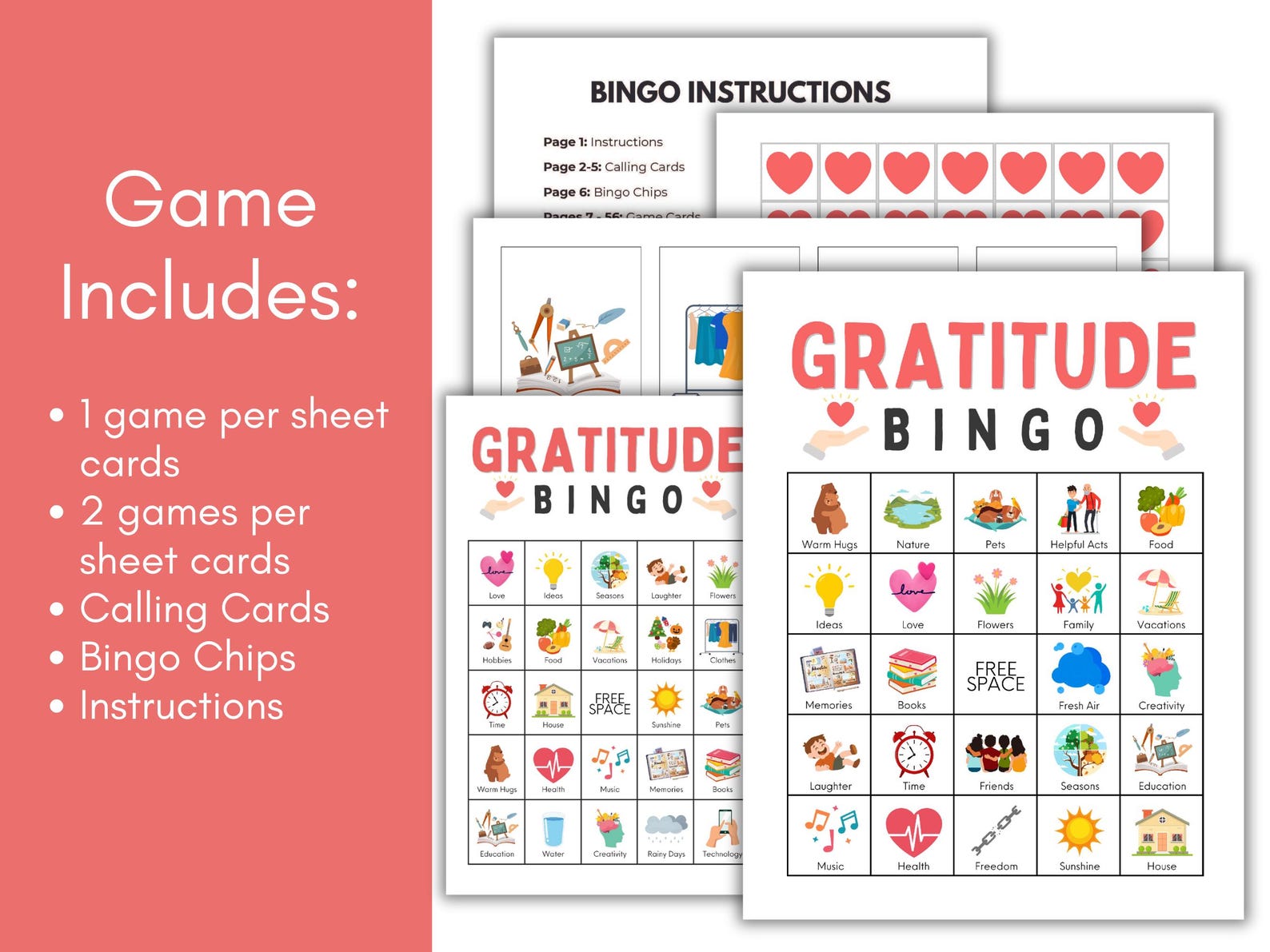 Gratitude Bingo, Thankful Bingo Cards, Counseling Bingo Game, Mental ...