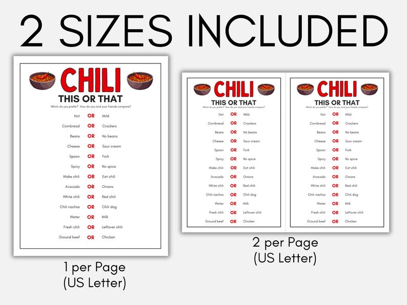 Chil Games Bundle, Chili Cook-off Games, Chil Party Games, Chili Cook ...