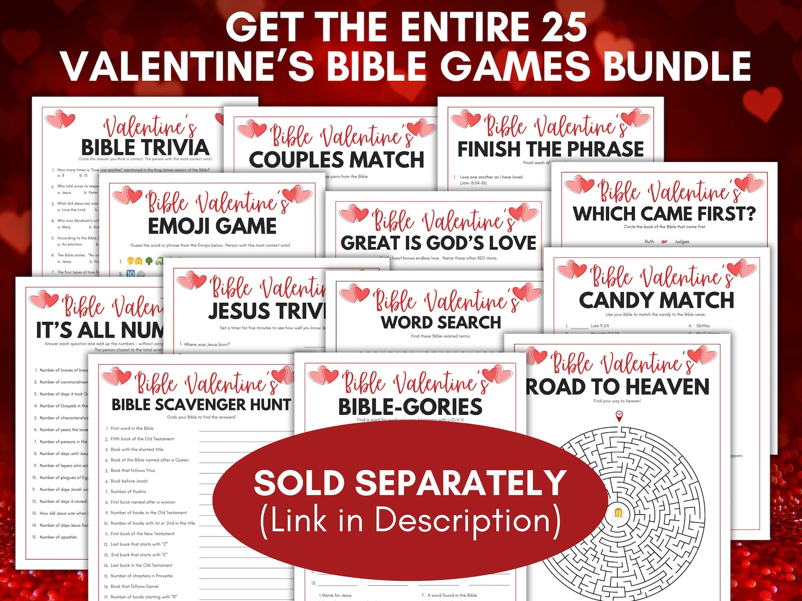 Valentine's Bible Trivia Game, Christian Valentine's Trivia Game ...