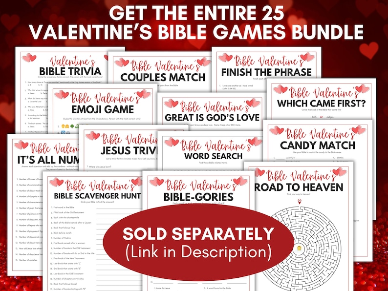 Valentine's Bible Trivia Game, Christian Valentine's Trivia Game ...