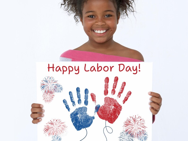 Labor Day Handprint, Labor Day 2024, Labor Day Craft, Labor Day ...