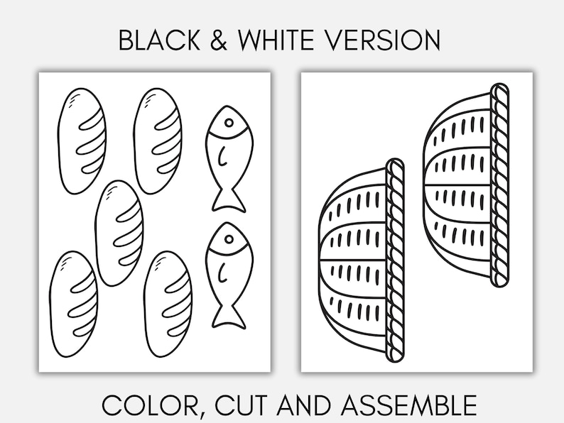 5 Loaves & 2 Fish Craft, Jesus Feeds the 5000, Bible Craft for Kids ...