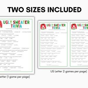 Ugly Sweater Party Trivia Game, Ugly Sweater Party Games, Office Party ...