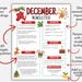 December Classroom Newsletter Template, Christmas Classroom Newsletter ...