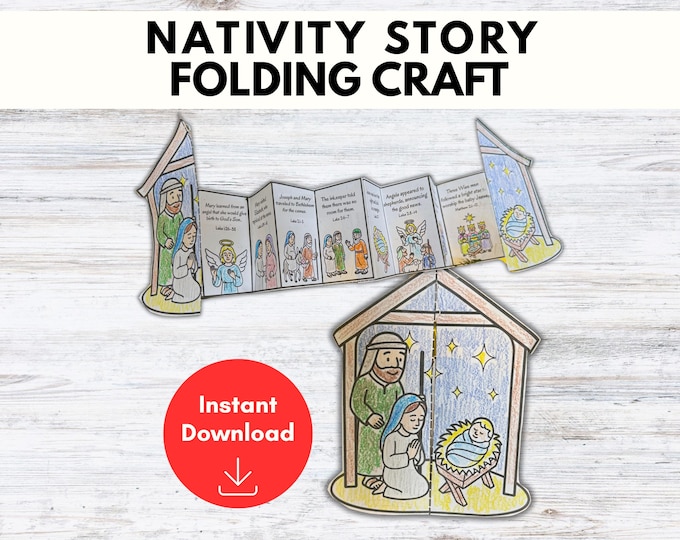 Jesus Birth Bible Craft Activity, Christmas Church Sunday School Craft ...